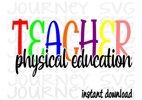 Physical Education Teacher SVG PE Teacher SVG Back to School - Etsy