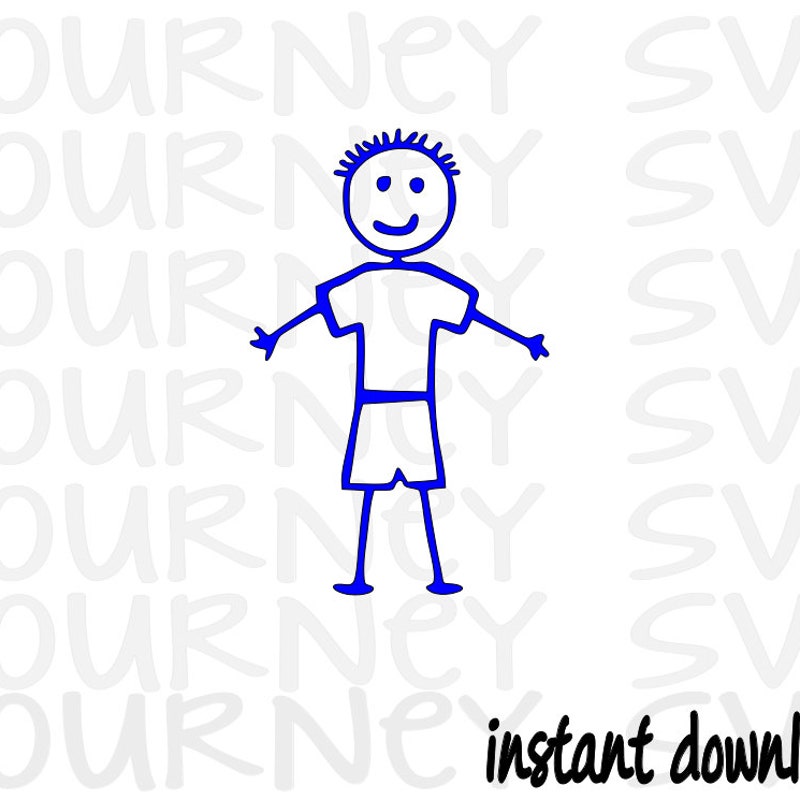 Stick Boy Svg - Etsy