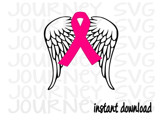 Angel Wings Breast Cancer SVG Breast Cancer Svg Cancer Svg | Etsy