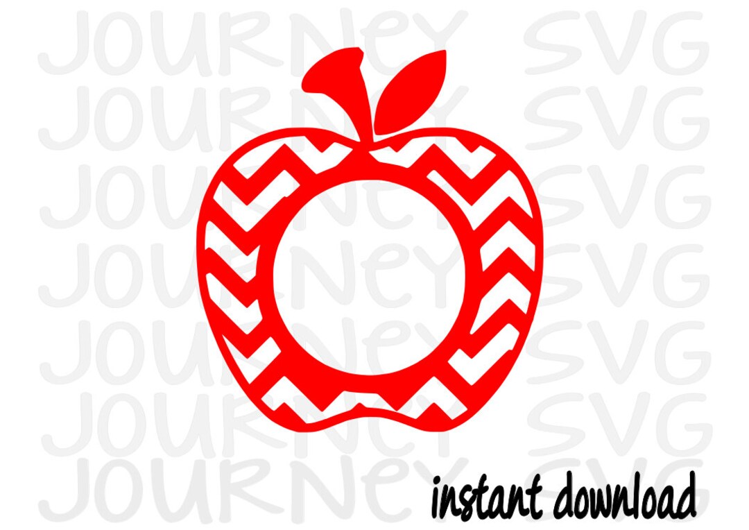Apple Monogram Svg, Apple Svg, Teacher Svg, Teacher Gift Svg - Etsy