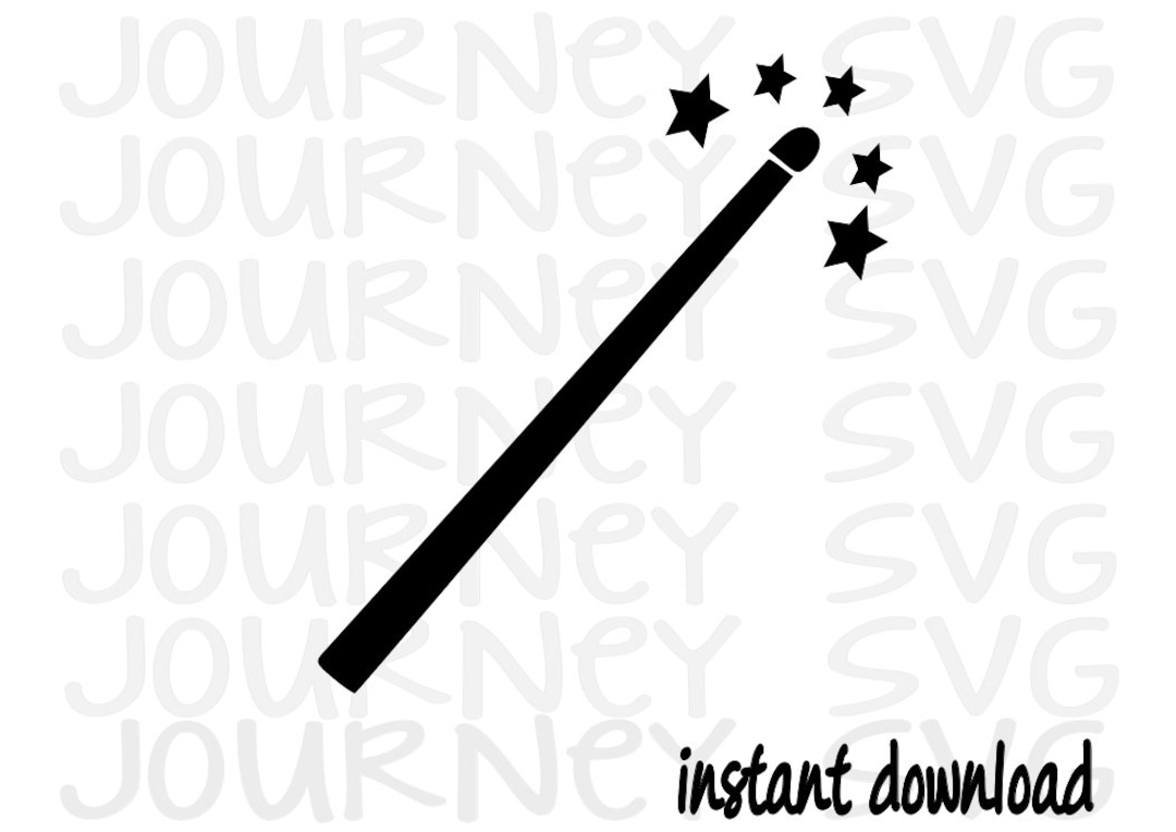 Magic Wand SVG - Etsy