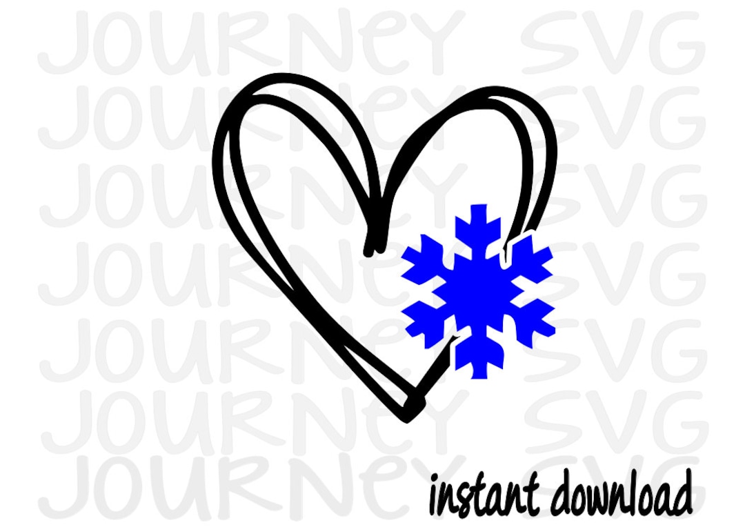 Snow Heart SVG, Let It Snow SVG , Winter SVG - Etsy