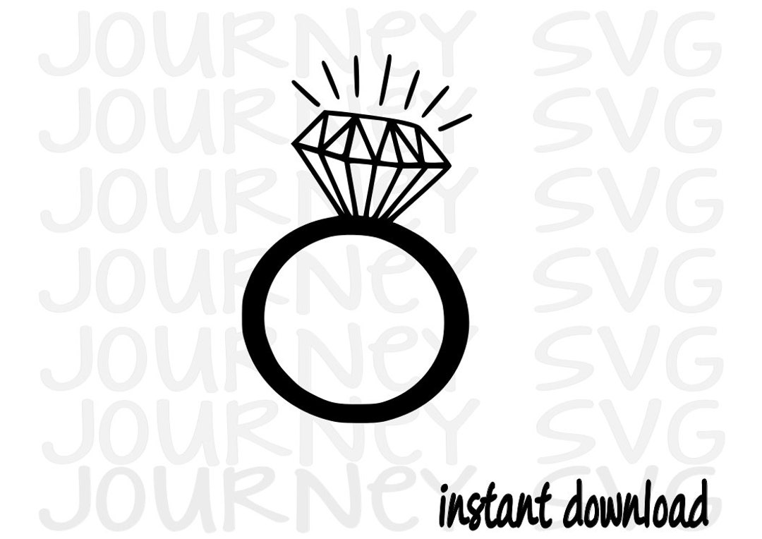 Engagement Ring SVG, Wedding Bands SVG File, Wedding Svg, Wedding Rings ...