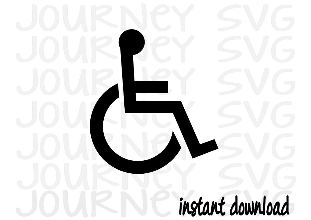 Handicap Sign SVG - Etsy