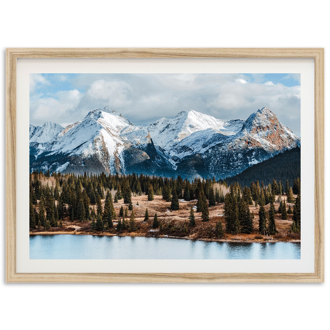 Fine Art Rocky Mountain Print Colorado Forest Lake Framed Fine Art ...
