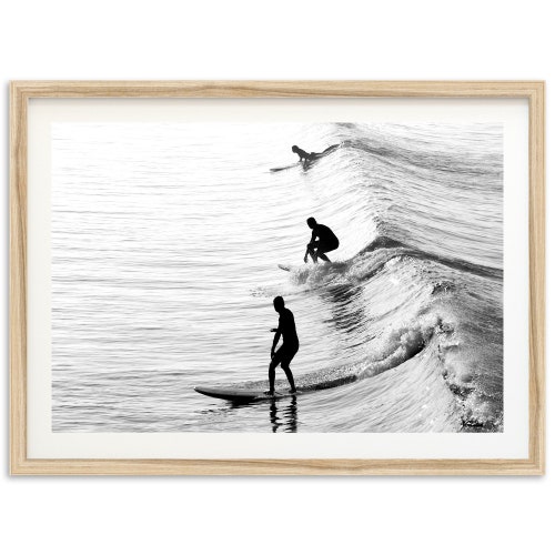 Large Black and White Surf Print in Water Surf Photography - Etsy