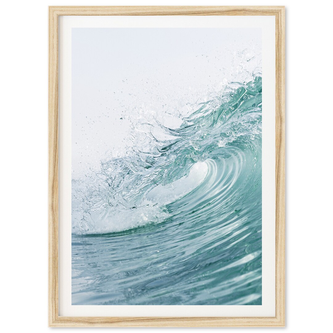 Fine Art Ocean Wave Print Surf Water Photography California Beach House ...