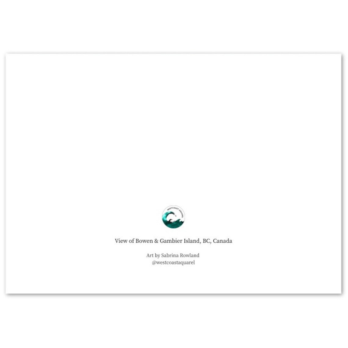 Pack of 10 Winter Greeting Cards – Size: 5x7 – Scenic View of Bowen and ...