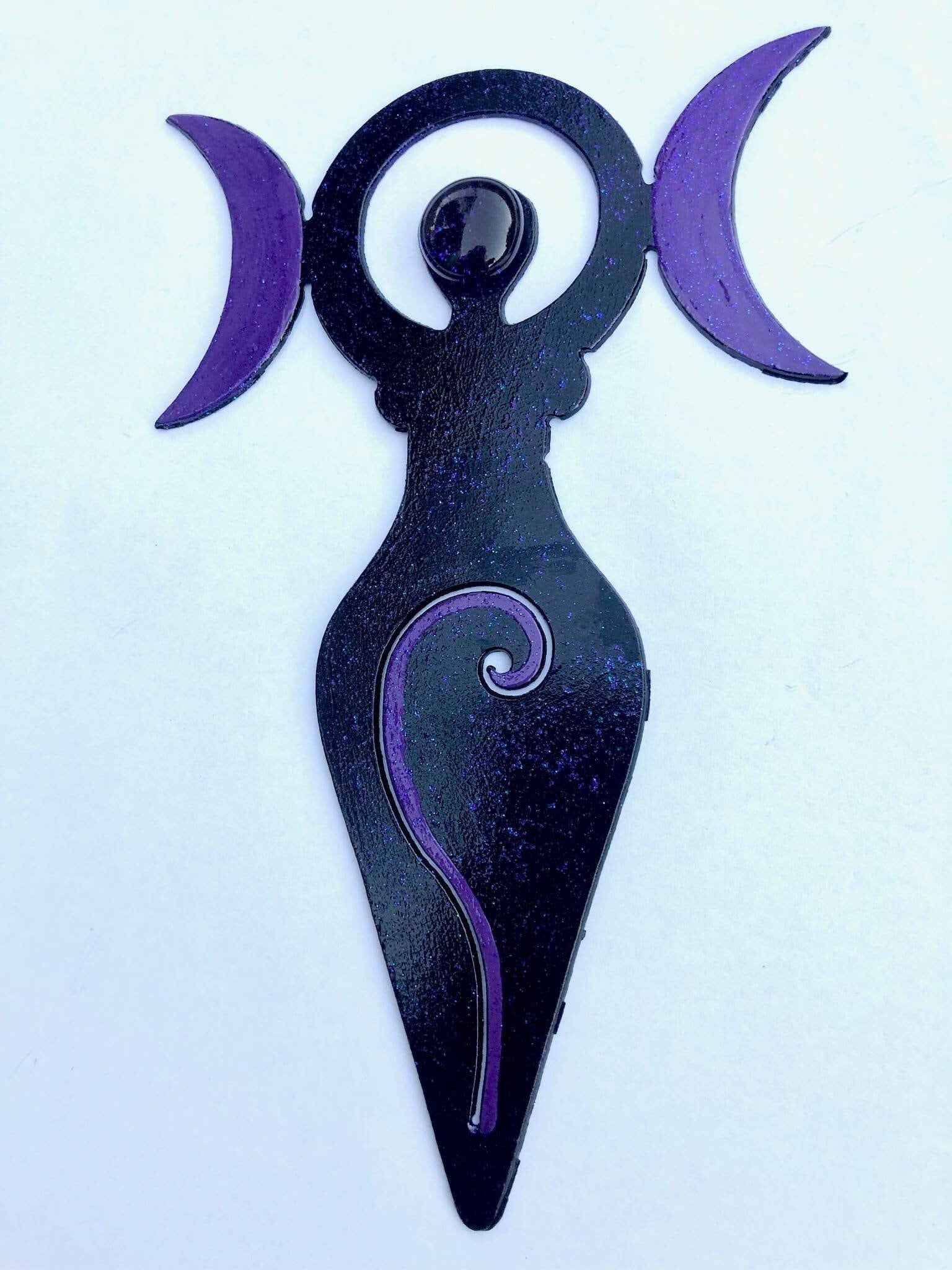 Triple Moon Goddess Wall Art - Altar Statue - Custom Design - Etsy