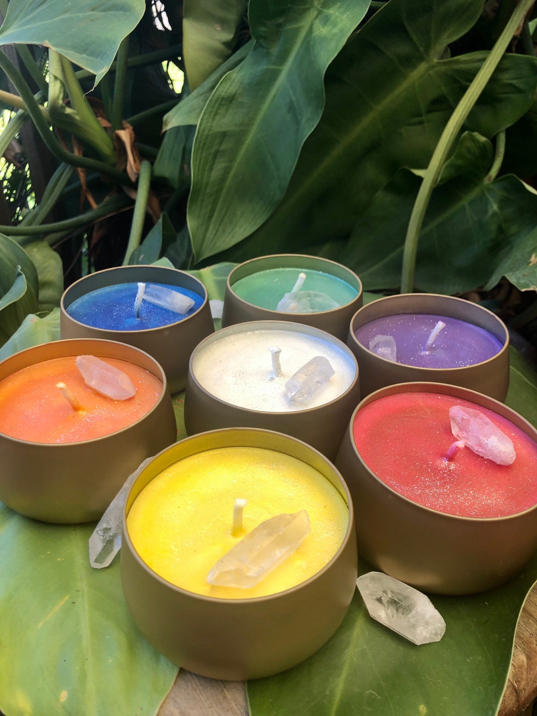 Chakra Candles! Set of 7 or Individual Chakra Candles. Free Shipping - Etsy