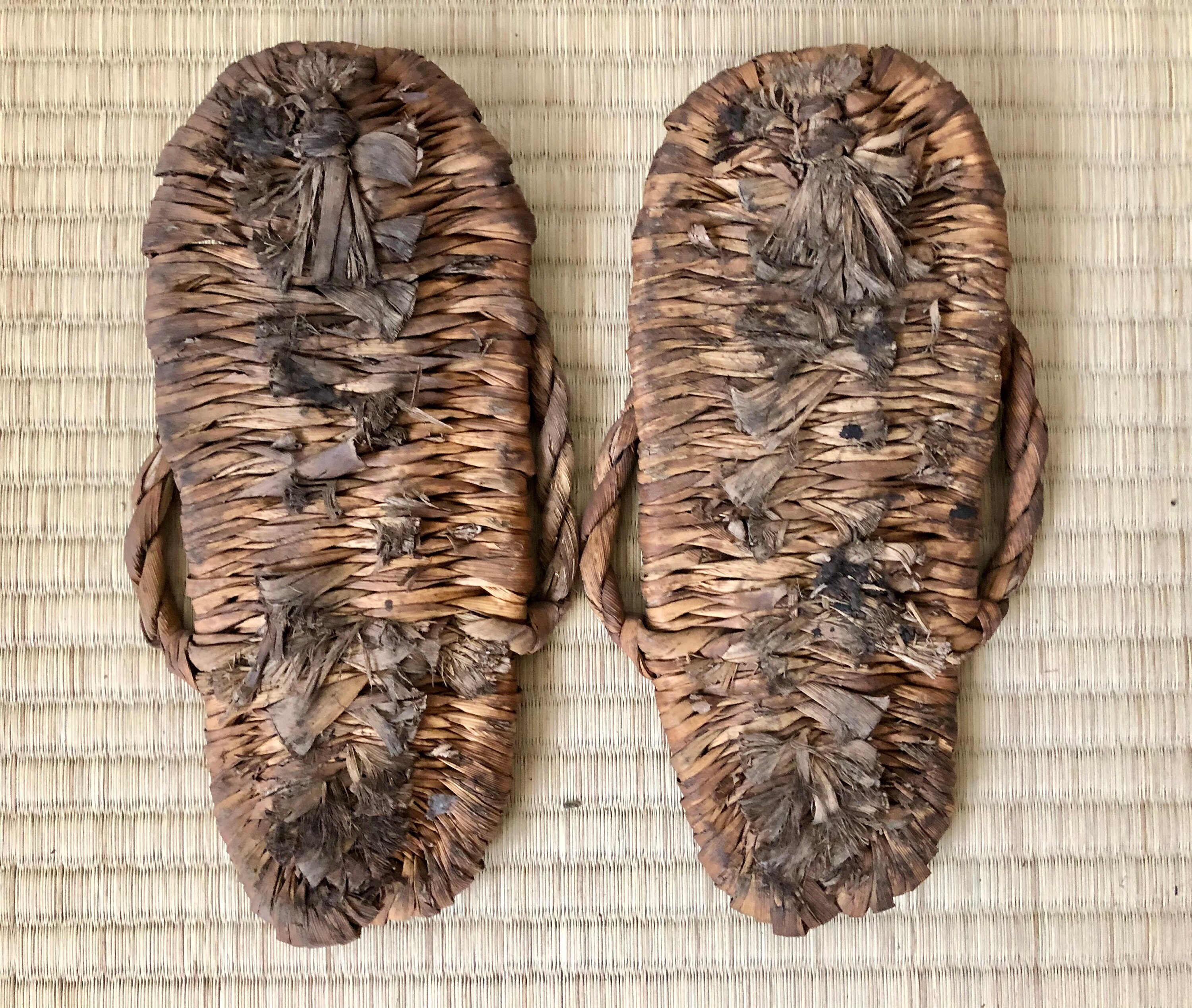 Antique Japanese Waraji Zori Straw Sandels Late Meji Early | Etsy