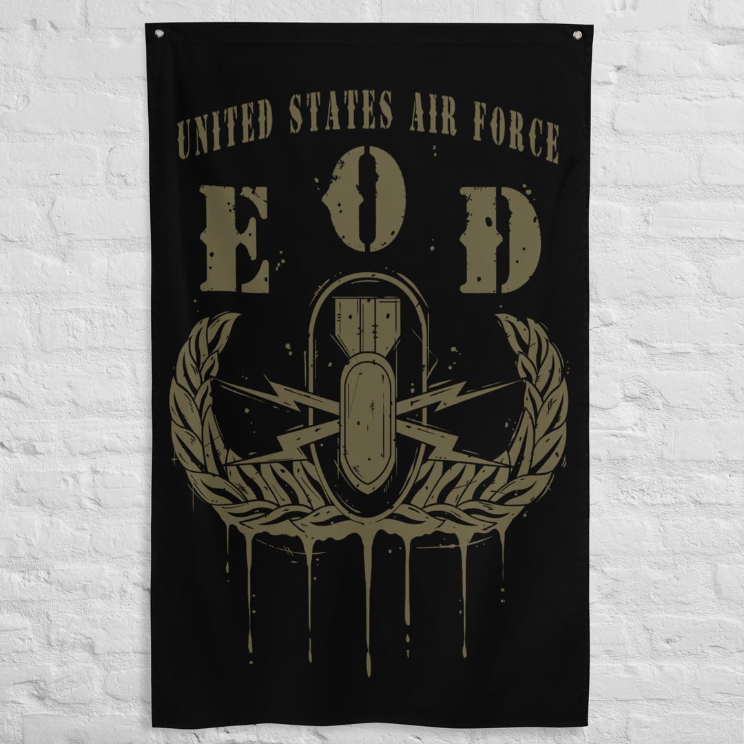 U.S. Air Force EOD Flag, ONE-SIDED Wall Flag - Etsy