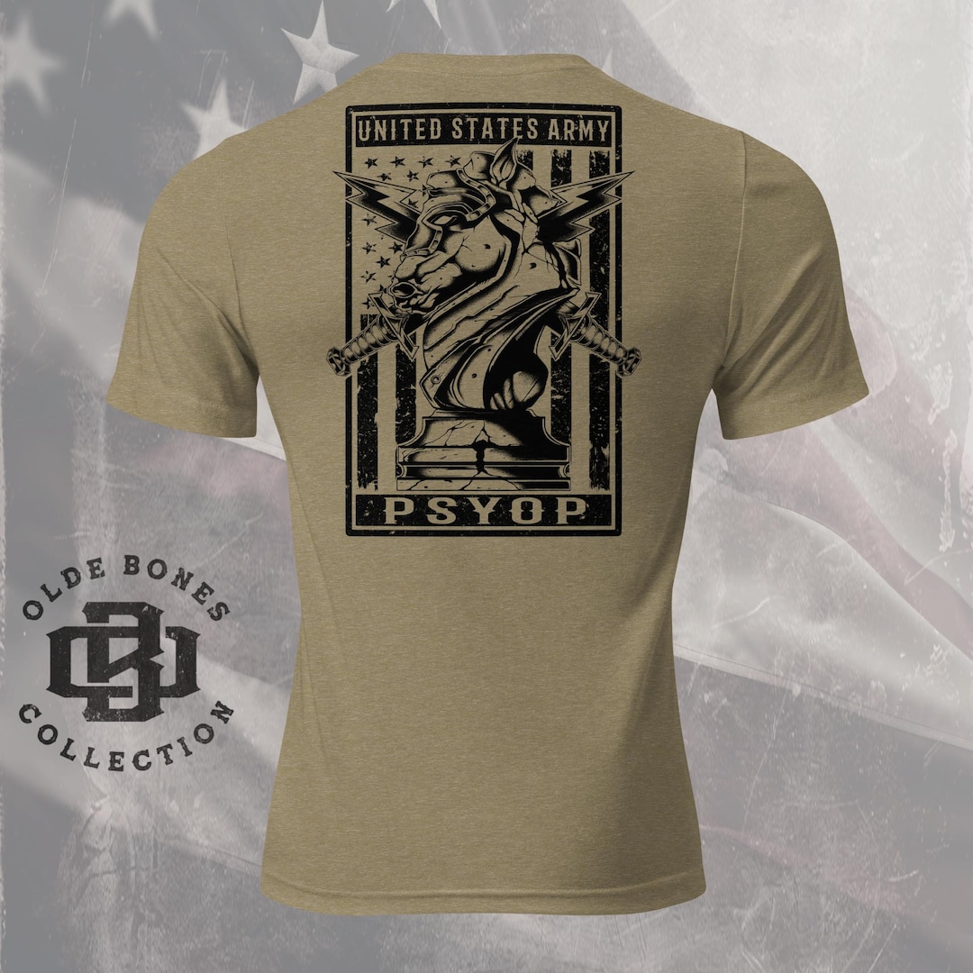 Tri-blend Olive Army PSYOP Insignia Military T-shirt - Etsy
