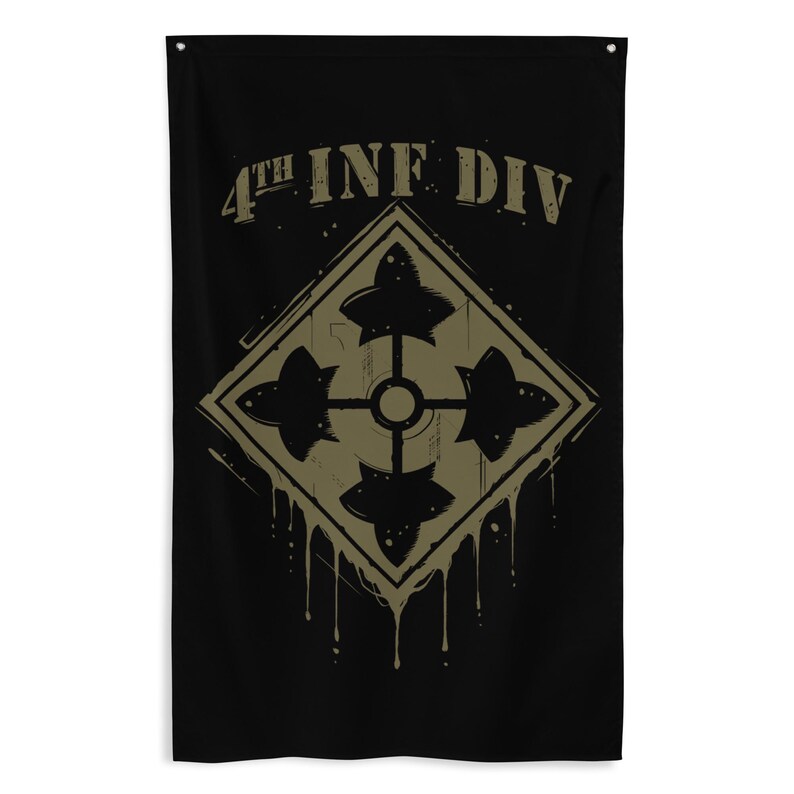 U.S. Army 4th Infantry Division Flag, ONE-SIDED Wall Flag - Etsy