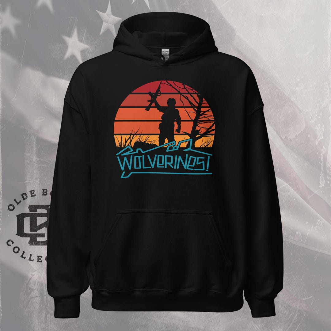 Red Dawn Wolverines Hoodie, Military Hoodie, Military Gift, American ...