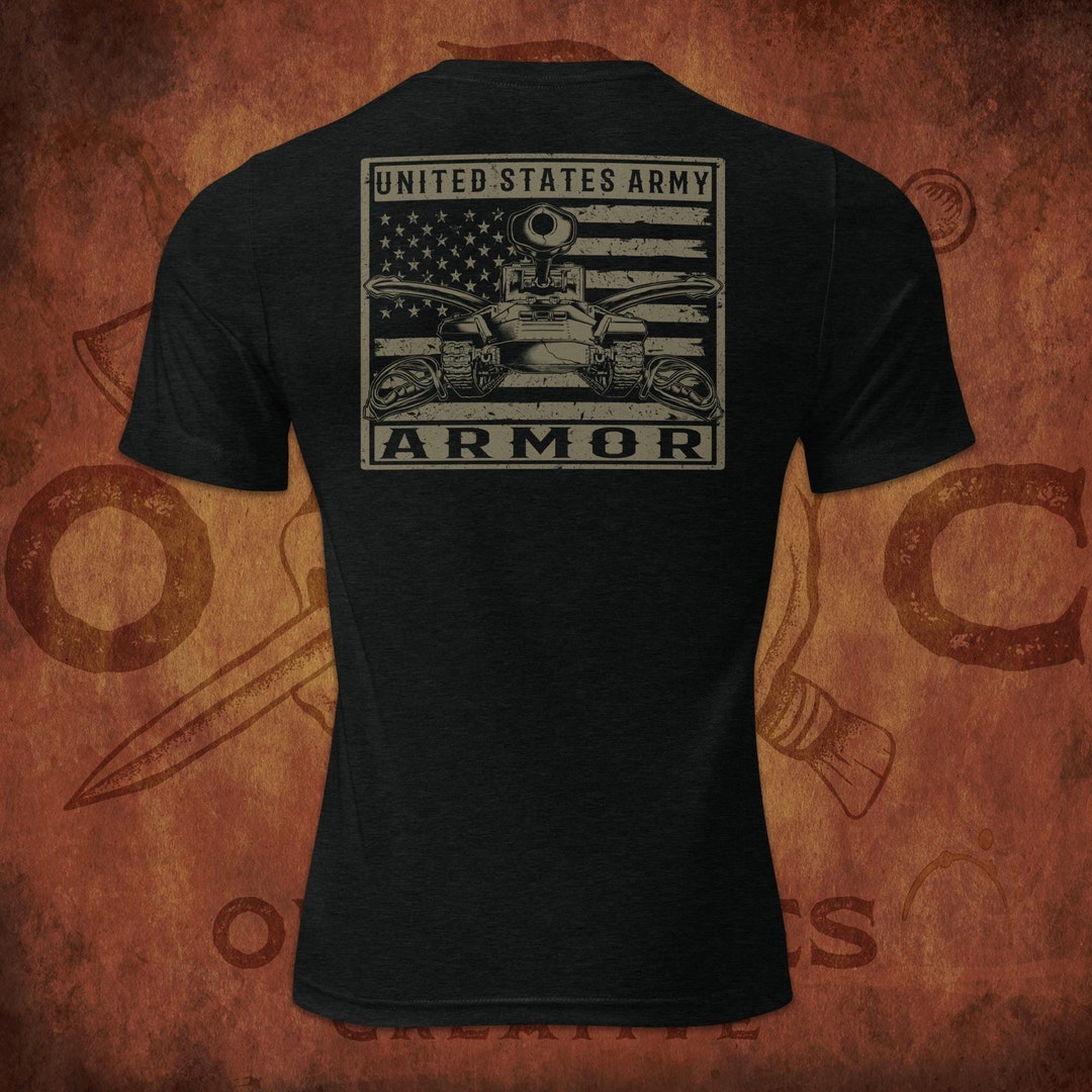 Army Armor Insignia Military T-shirt, Veteran T Shirt, Soldier Tshirt ...