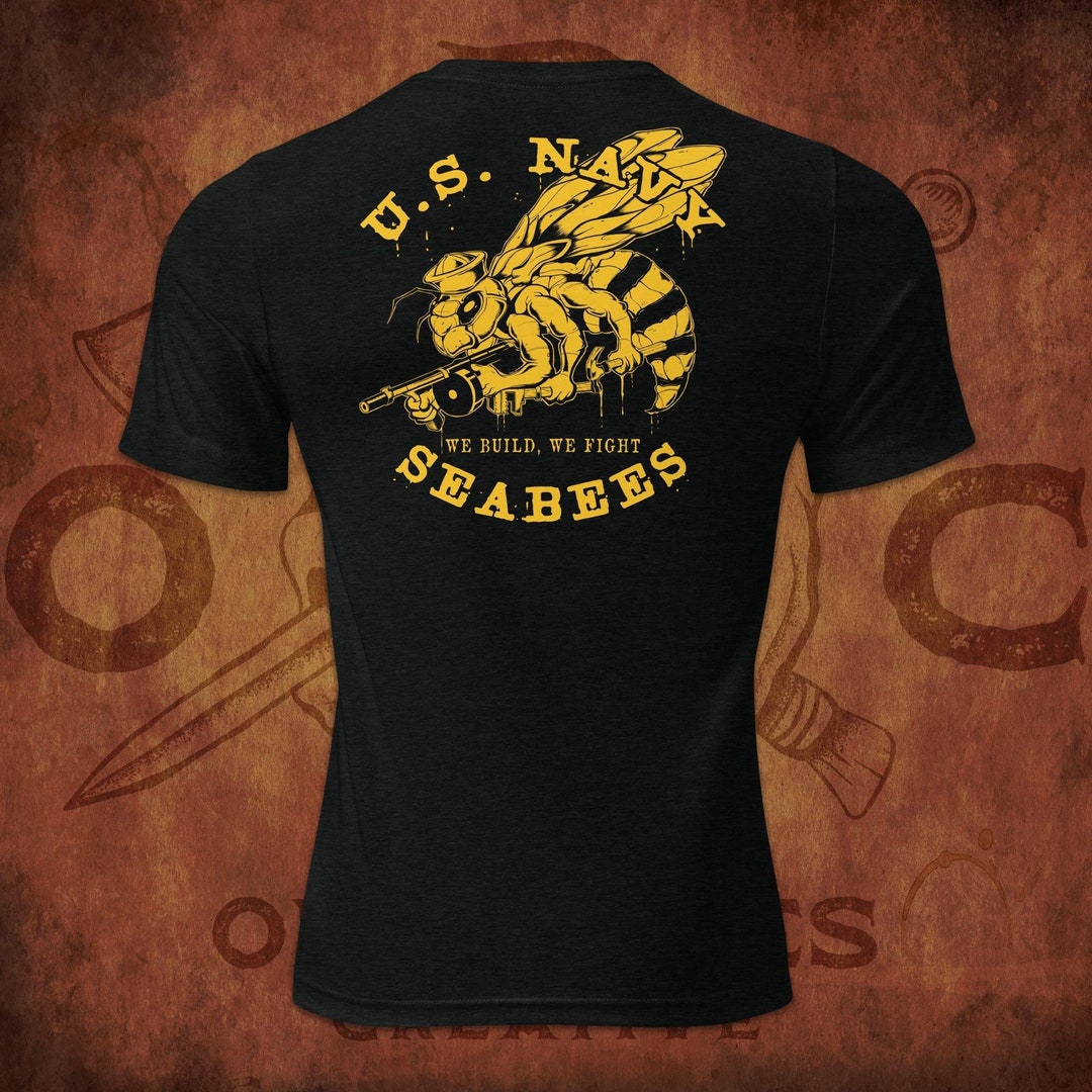 Navy Seabees Shirt, Navy Tshirt, Navy Apparel, Naval T-shirt, Military ...