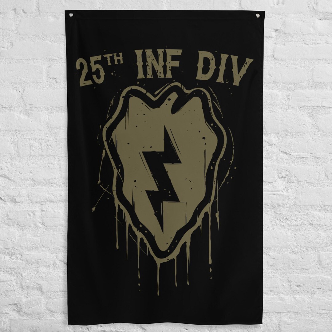 U.S. Army 25th Infantry Division Flag, ONE-SIDED Wall Flag - Etsy