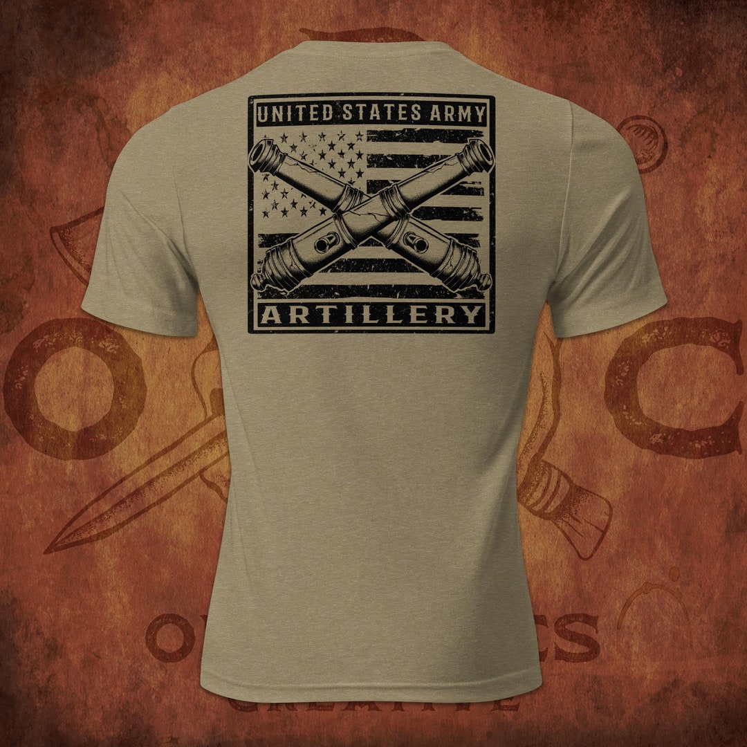 Army Field Artillery Insignia Flag Military T-shirt, Veteran Tshirt ...