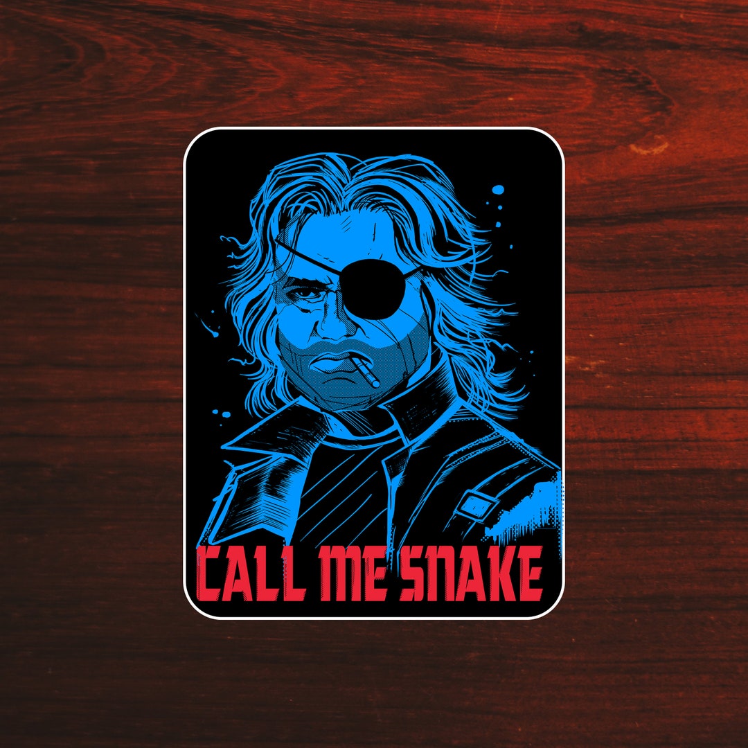 Snake Plissken Sticker, Call Me Snake, Escape From L.A., 90s Movies ...