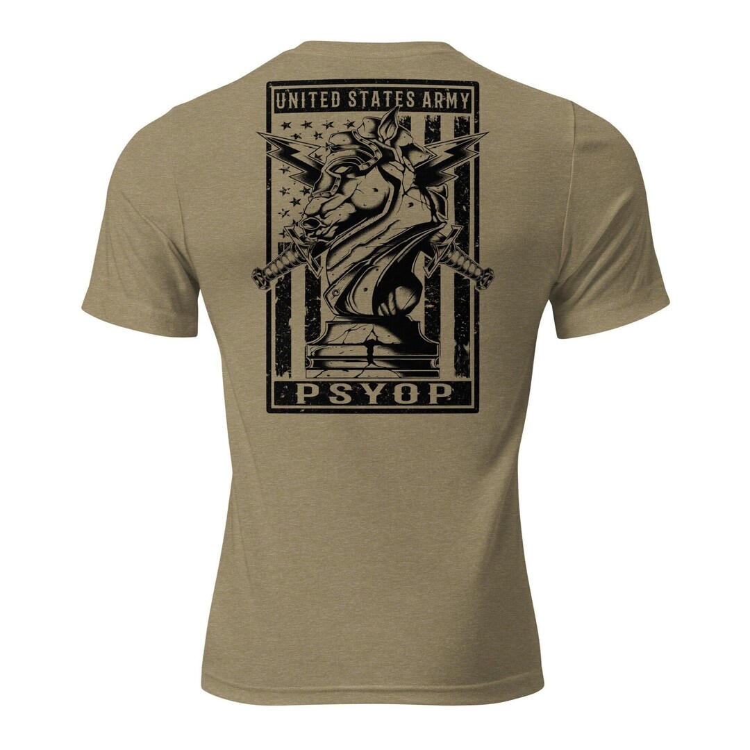 Army PSYOP Insignia, Military Shirt, Veteran Shirt, Soldier Shirt, Army Gift, Army Shirts, Bella ...