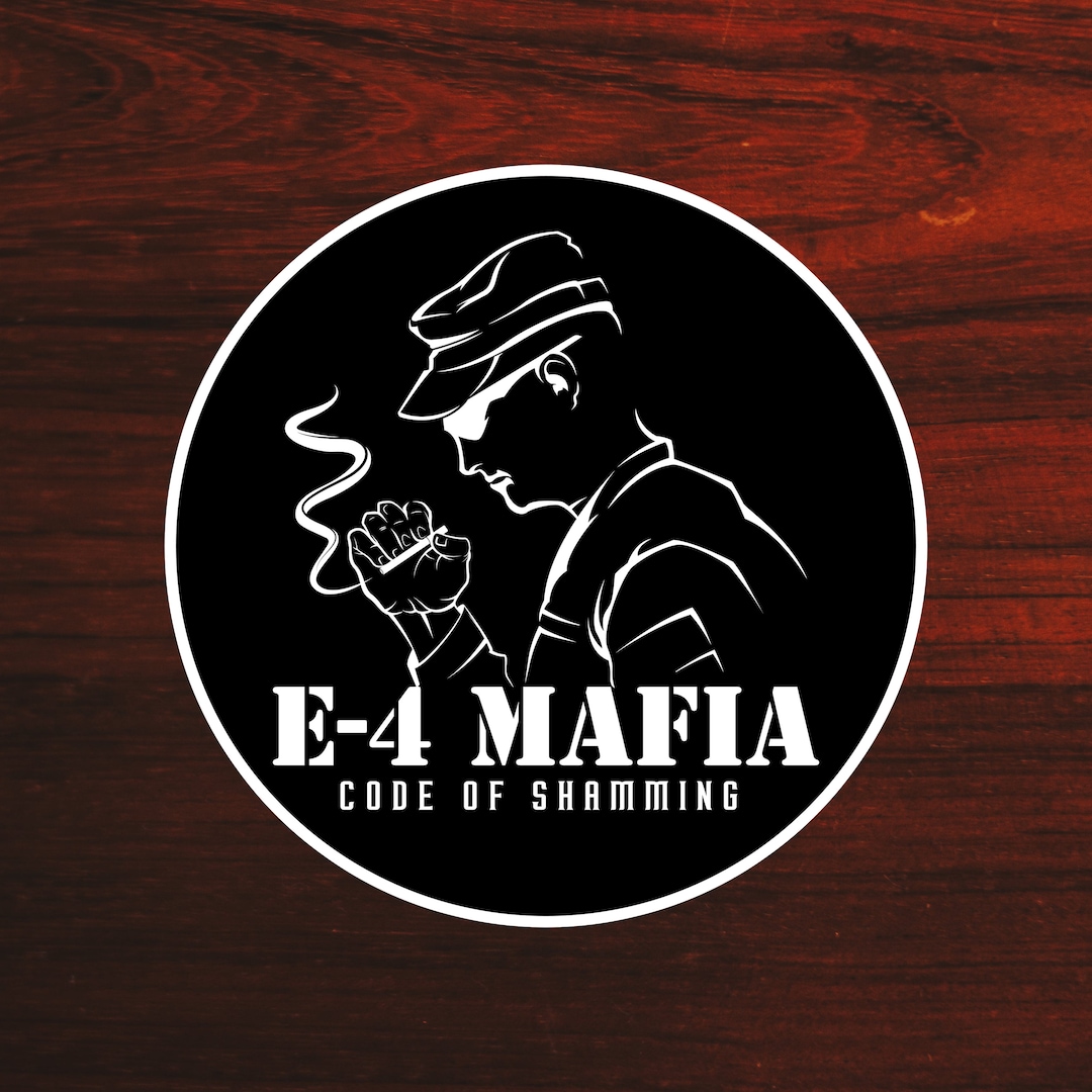 Army E-4 Mafia Sticker, Army Veteran Stickers, Funny Army Stickers ...