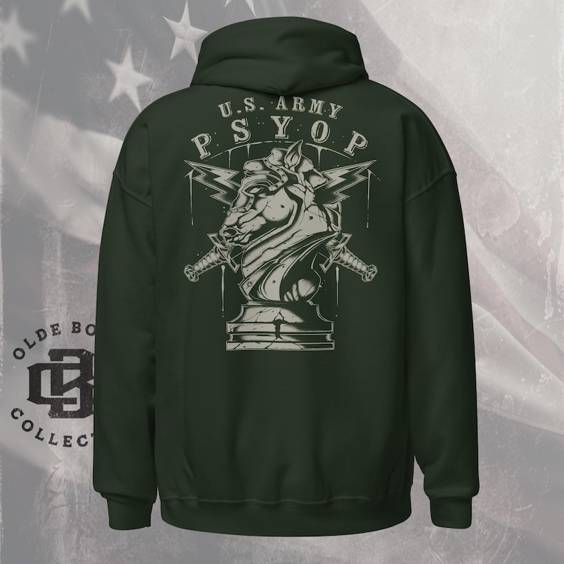 Army Psychological Operations (psyop) Forest Green Military Hoodie - Etsy