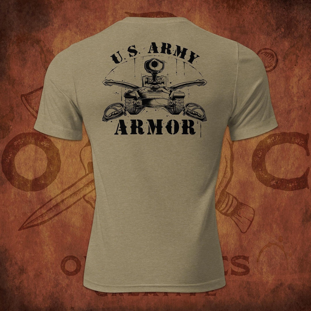 Army Armor Insignia Military T-shirt, Veteran T Shirt, Soldier Tshirt ...