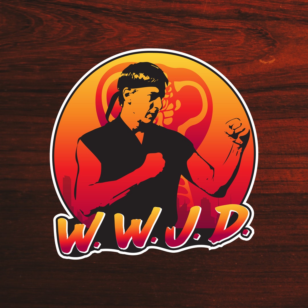 WWJD Johnny Lawrence, Cobra Kai Sticker, Karate Kid, 80s Sticker ...