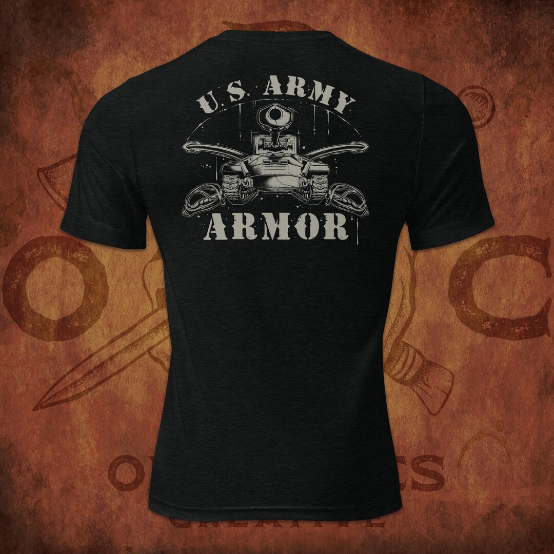 Army Armor Insignia Military T-shirt, Veteran T Shirt, Soldier Tshirt ...