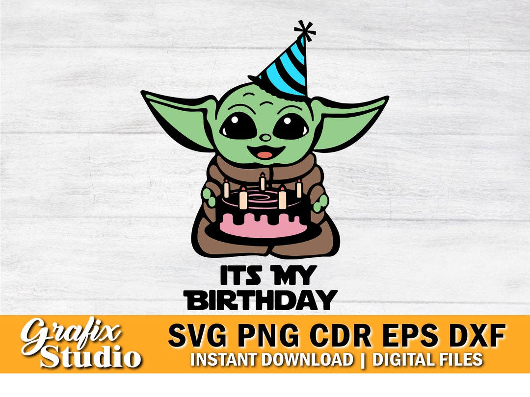 Baby Grogu Birthday Svg, Mandalorian Starwars Svg, Grogu Svg, Grogu Png ...