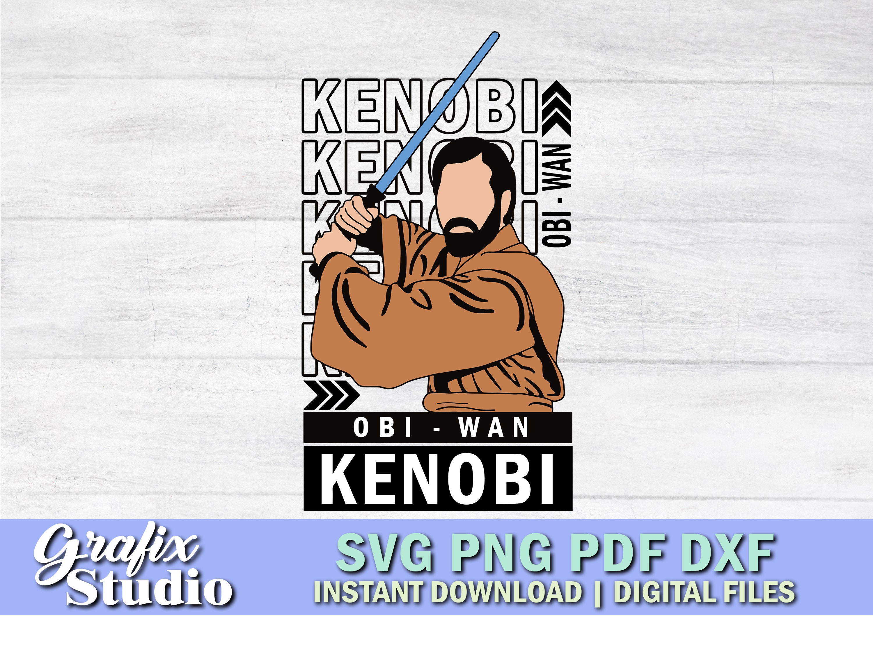 Obiwan Svg Obi Wan Kenobi Svg Kenobi Svg Obiwan Bootleg - Etsy