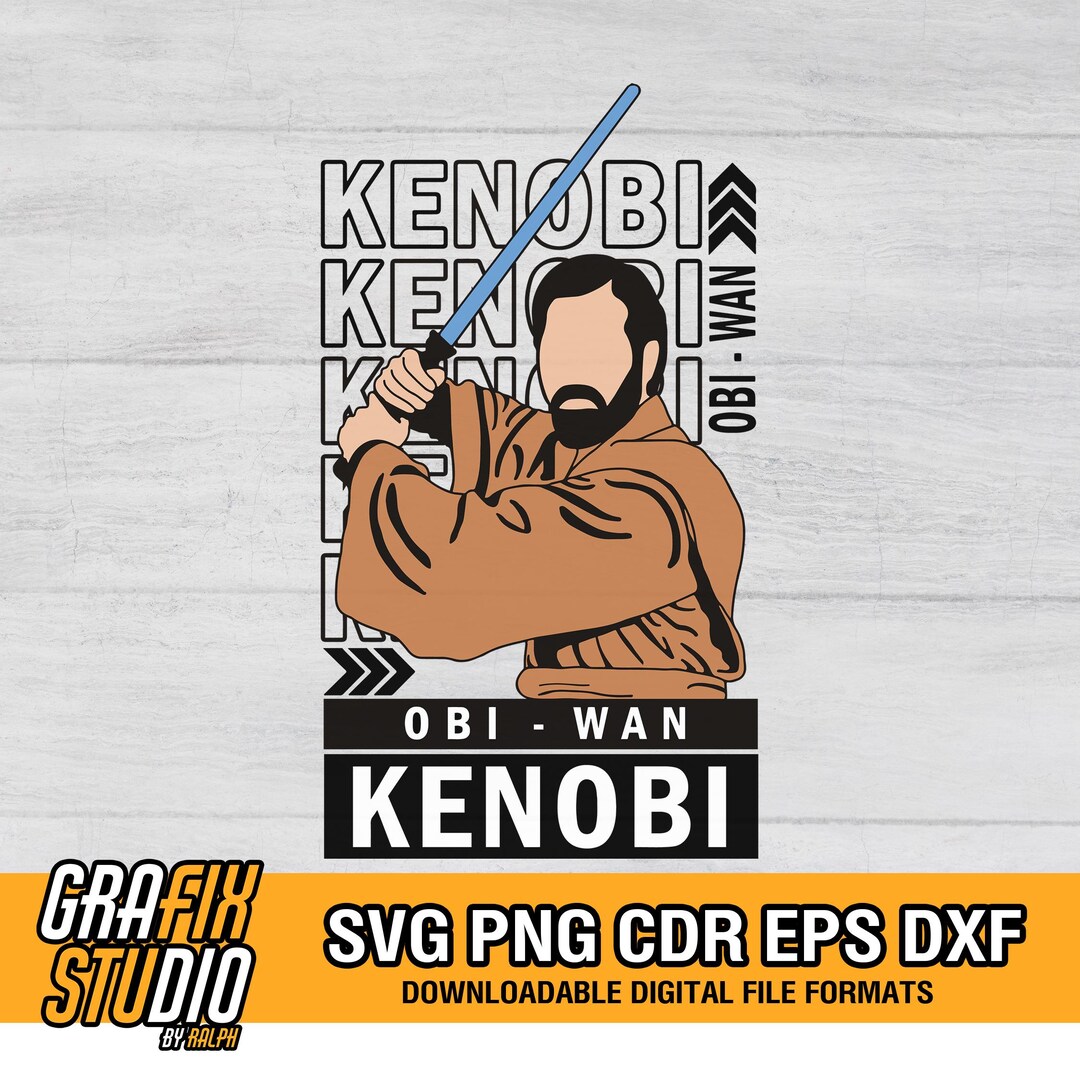 Obi-wan Kenobi SVG: Bootleg Jedi Lightsaber Design for Cricut - Etsy UK