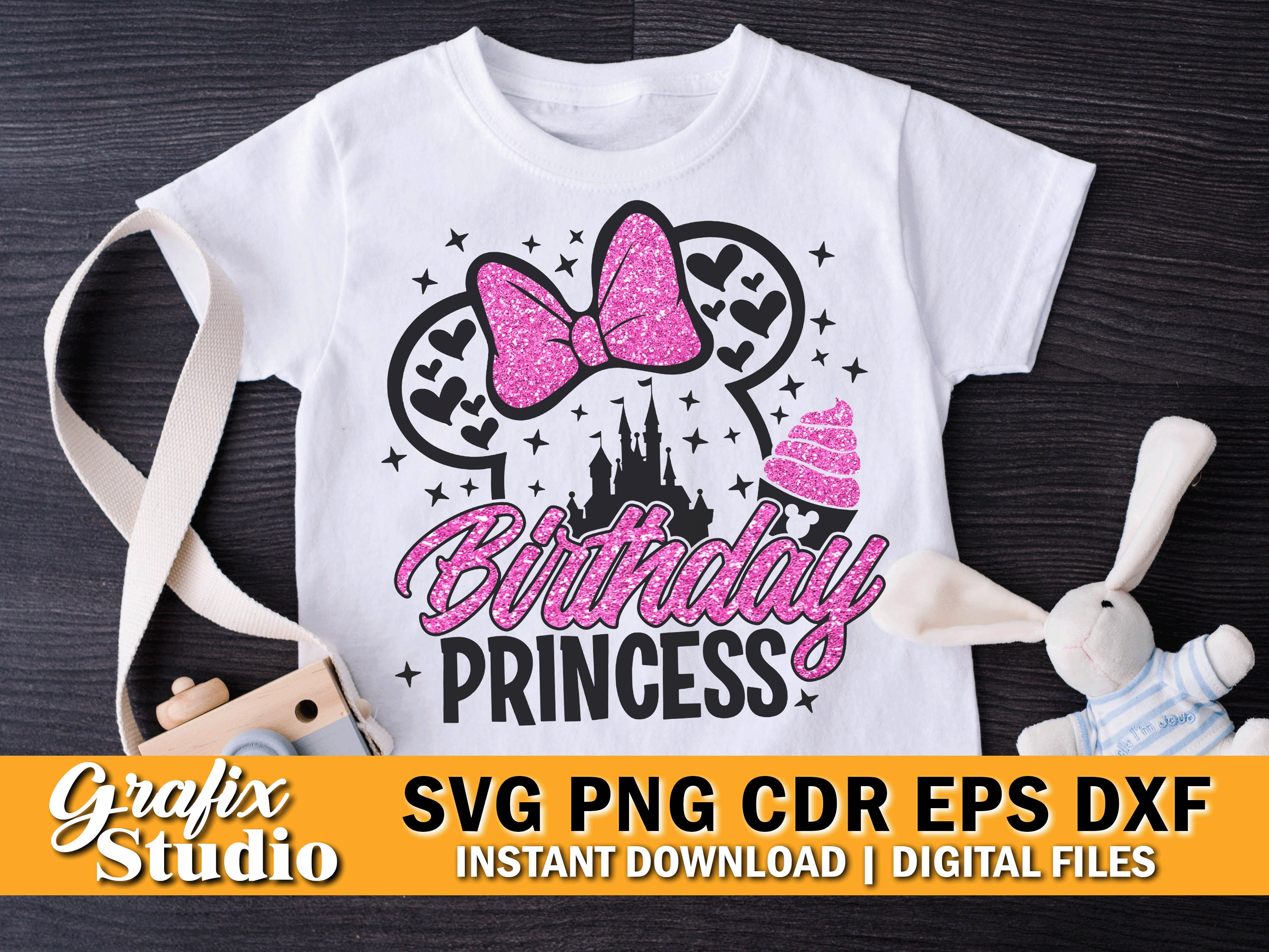 Birthday Princess Svg, Birthday Girl Svg, Disney Birthday Svg, Mouse ...