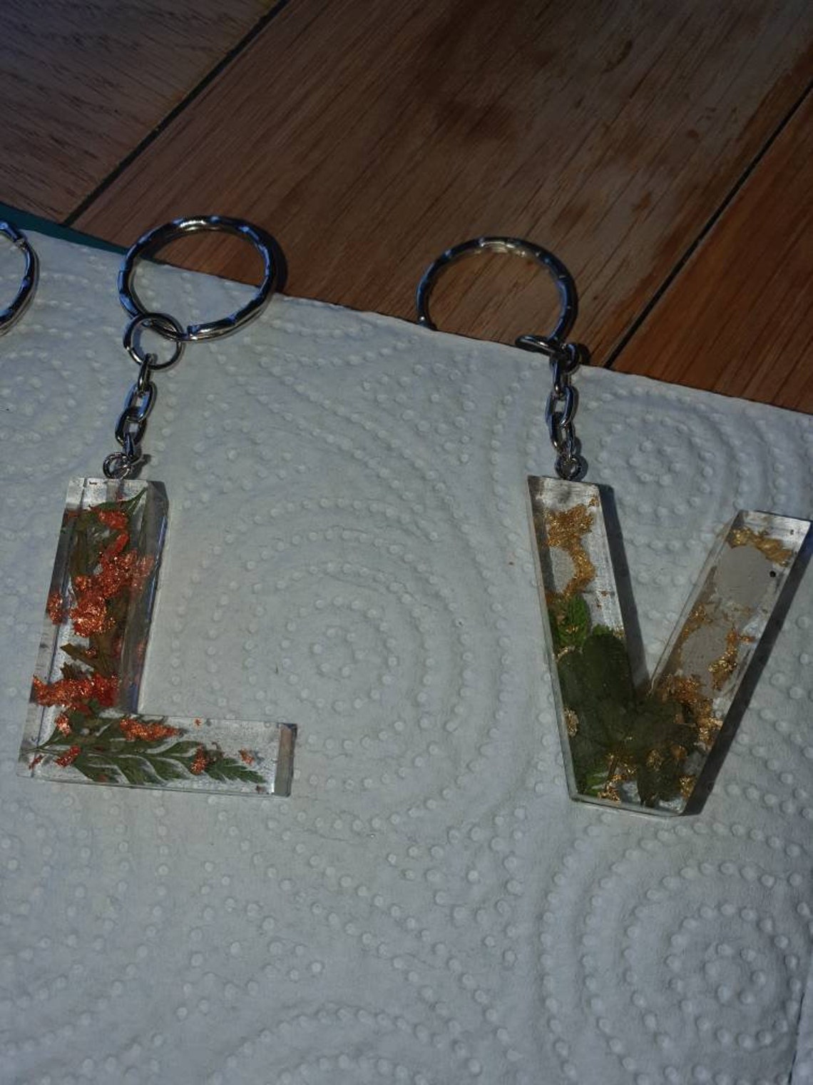 Resin Letter Keyrings - Etsy