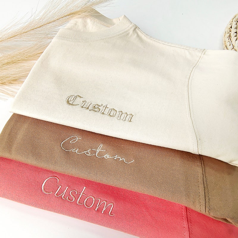 Personalized Embroidered T Shirts - Etsy