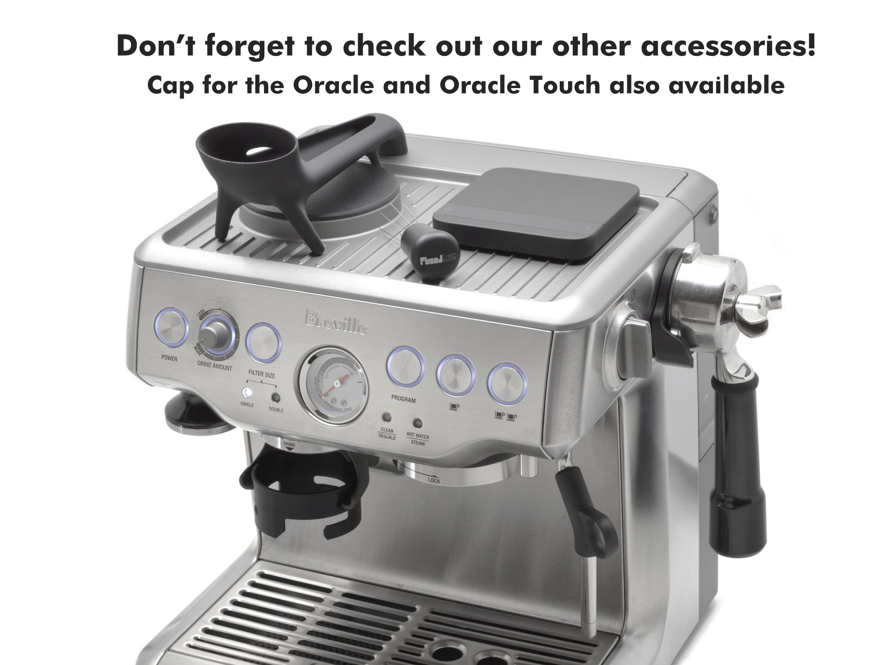 Breville / Sage Barista and Oracle Grinder Cap With Breville / Sage Barista and Oracle Grinder Cap With