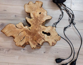 Live Edge Light Fixture - Etsy