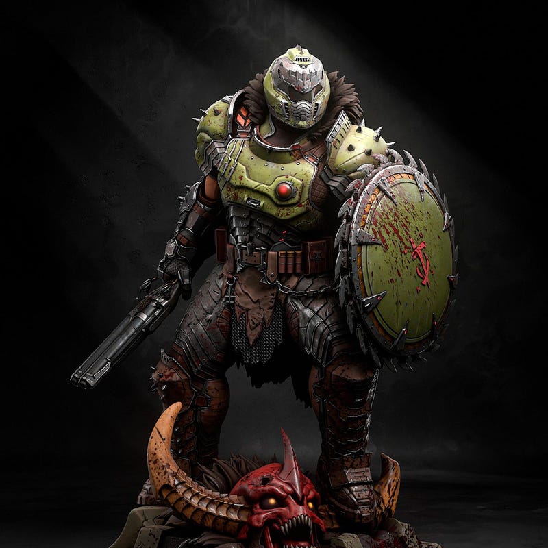 Doom Dark Ages Figure - Etsy