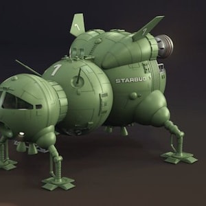 Starbug Red Dwarf Space Ship Resin 3d Printed DIY Model Kit Various ...