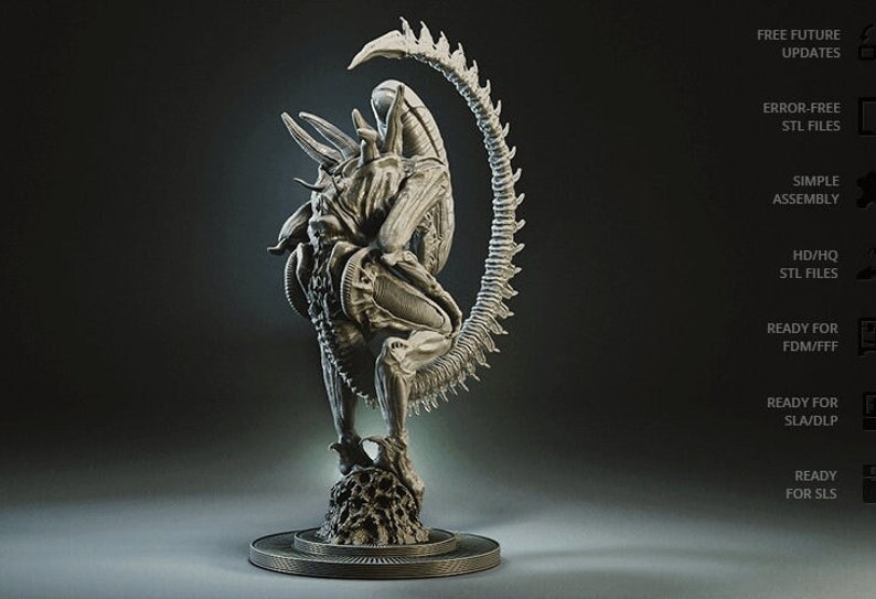 Alien Xenomorph Birth Resin 3d Printed DIY Model Kit Figure - Etsy