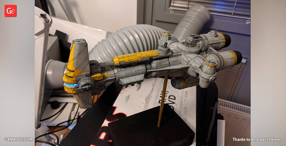 Hammerhead Corvette Star Wars Spaceship Resin 3d Printed DIY - Etsy UK