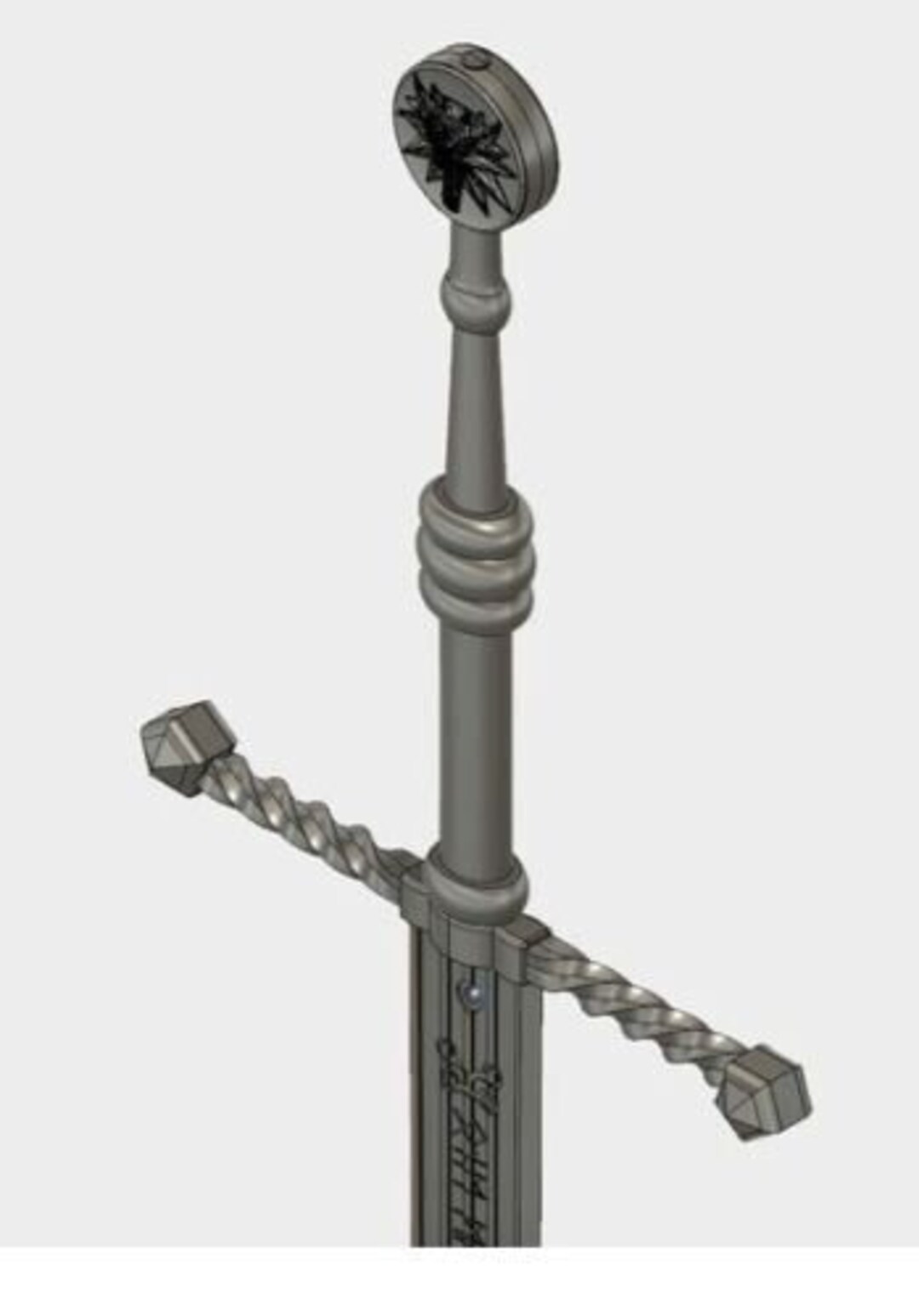 The Witcher Steel Sword 1:1 Scale Life Size Cosplay Prop Filament ...