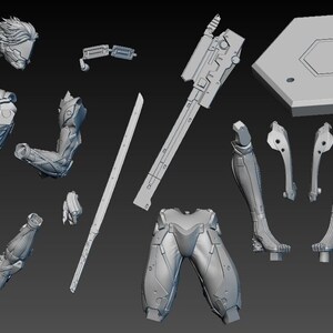 Raiden Metal Gear Solid Rising Resin 3d Printed DIY Model Kit Statue ...