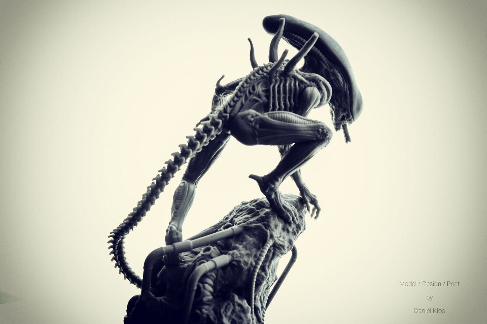 Alien Xenomorph Resin 3d Printed DIY Model Kit Figure 20cm Tall - Etsy UK