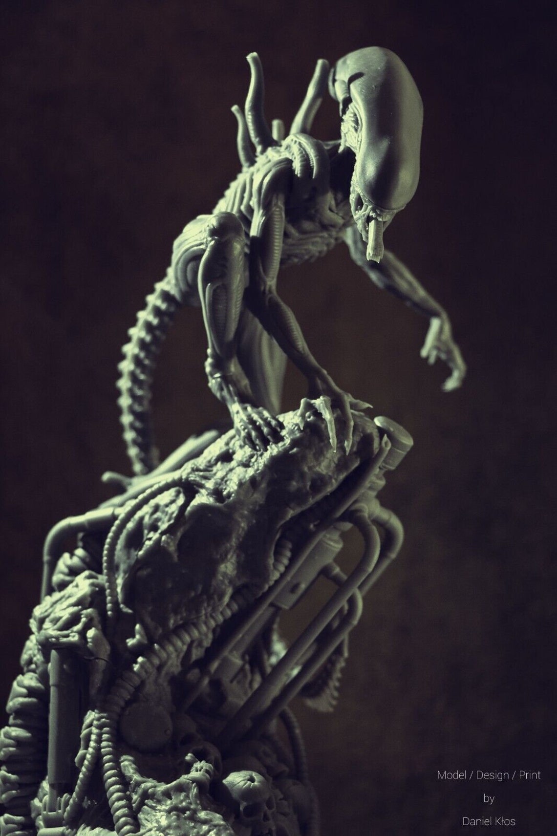 Alien Xenomorph Resin 3d Printed DIY Model Kit Figure 20cm Tall - Etsy