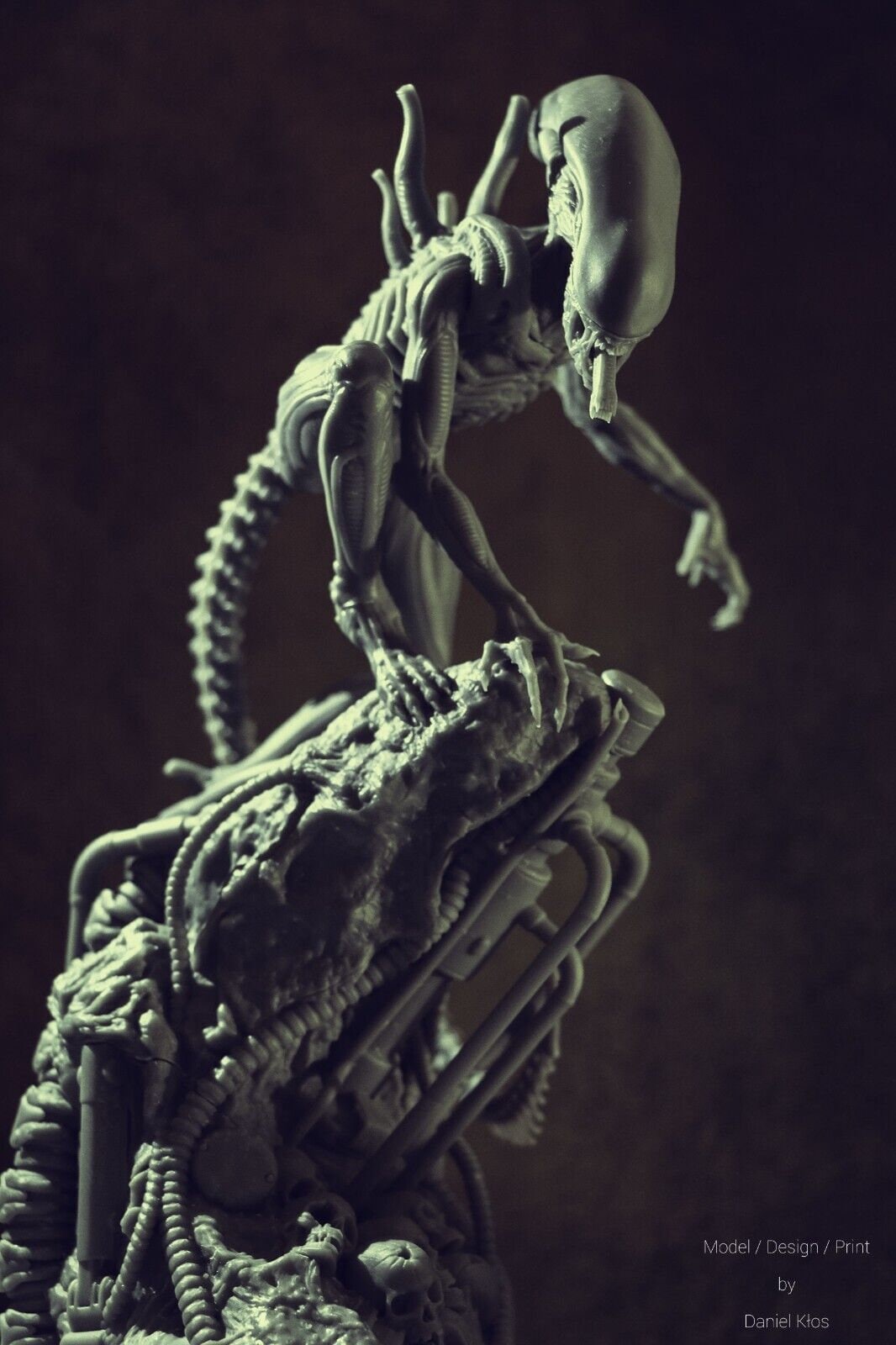 Alien Xenomorph Resin 3d Printed DIY Model Kit Figure 20cm Tall - Etsy UK
