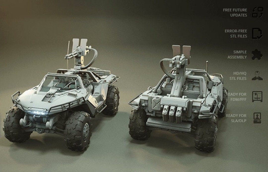 Warthog M12B From Halo Infinite Master Chief Resin 3d Printed DIY Model ...