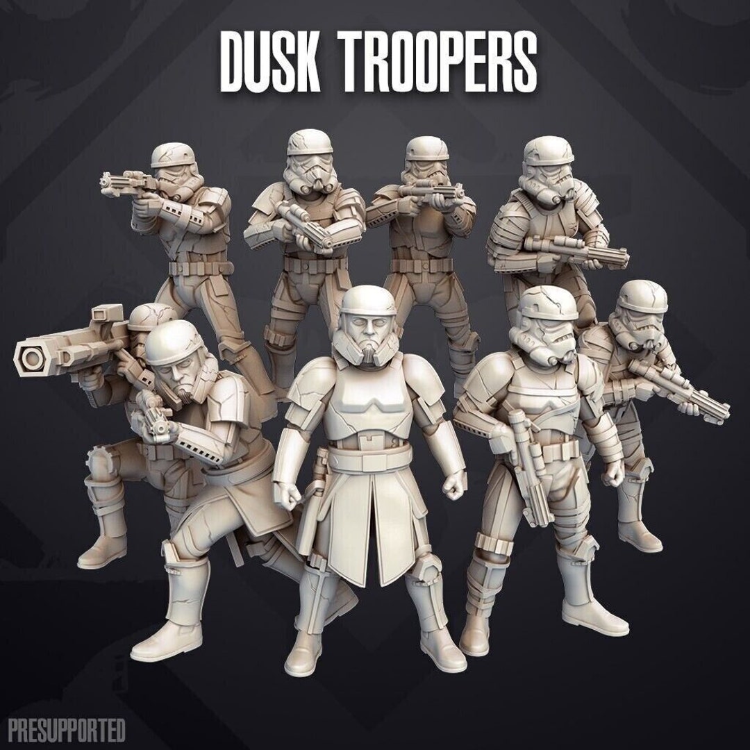 Night Trooper Squad W/ Captain Enoch Star Wars Legion Ahsoka Show Resin 3d Printed - Etsy