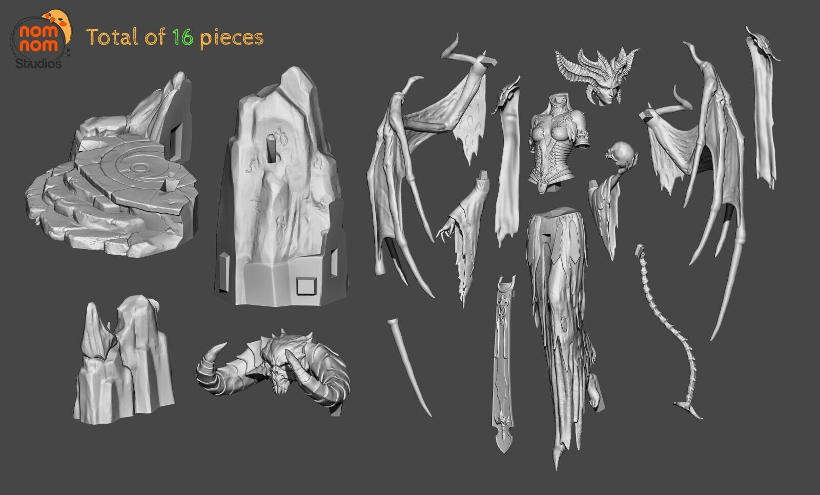 Lilith From Diablo 4 IV Resin 3d Printed DIY Model Kit 27cm Tall ...